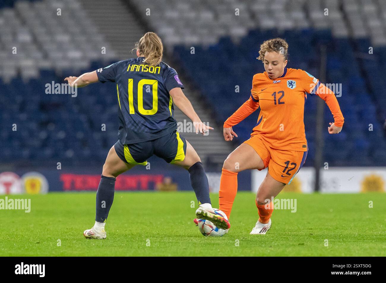 Glasgow, UK. 25th Feb, 2025. Scotland played Netherlands in the UEFA ...