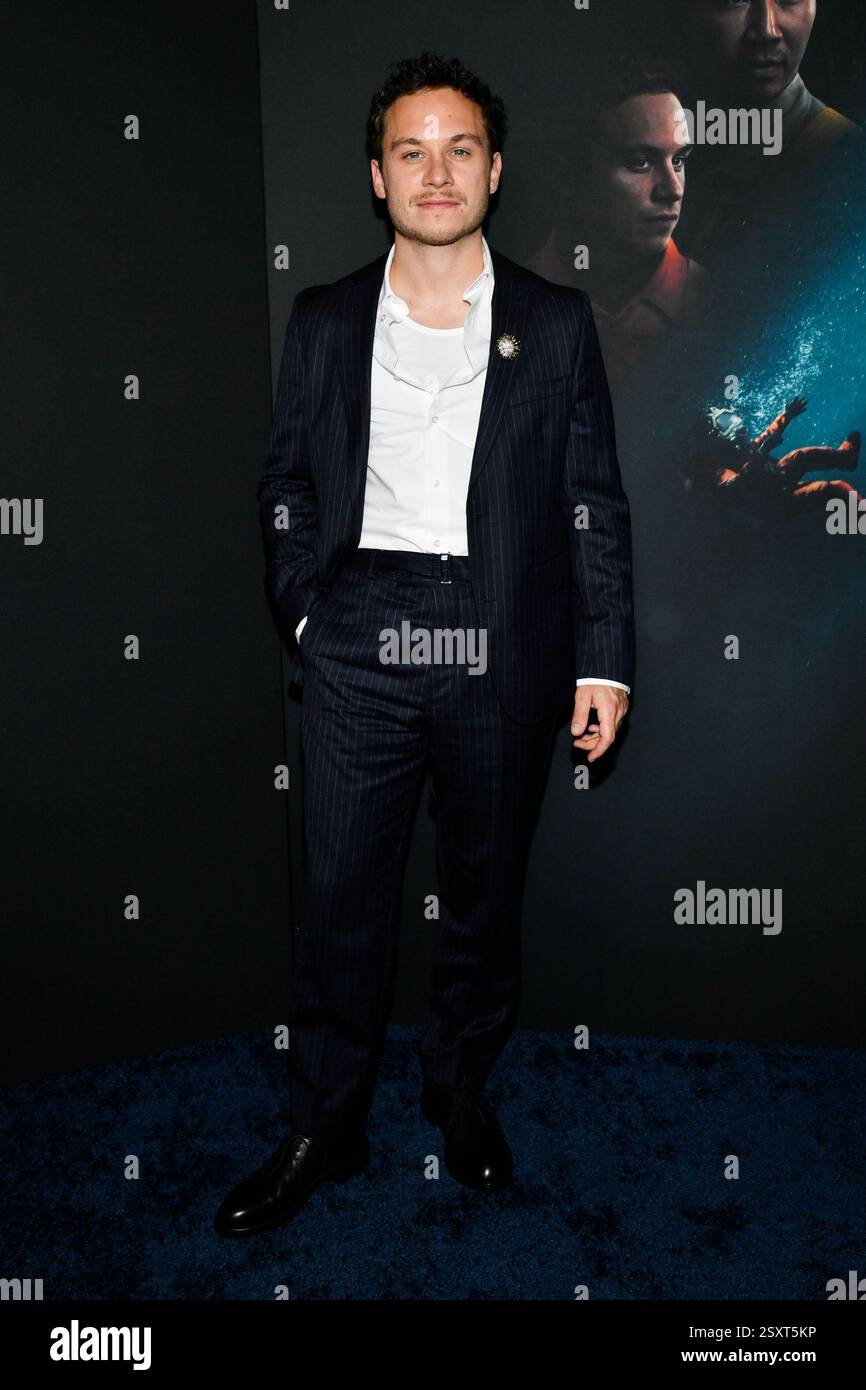 Finn Cole attends the premiere of Focus Features' "Last Breath" at AMC ...