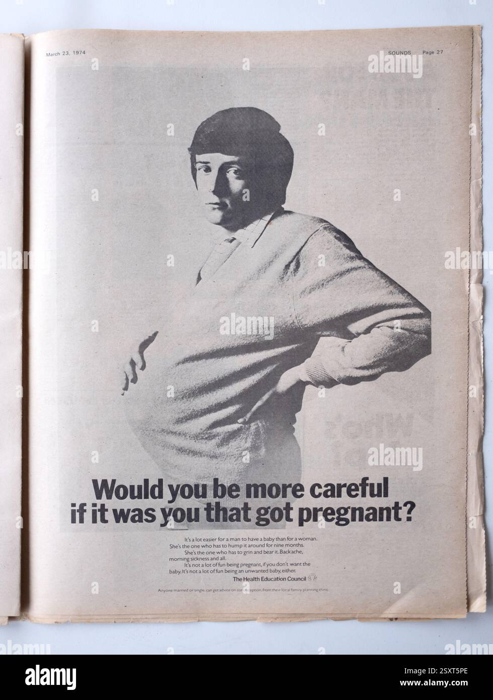 Full Page Advert in a Vintage 1970s Issue of the SOUNDS Rock and Pop ...