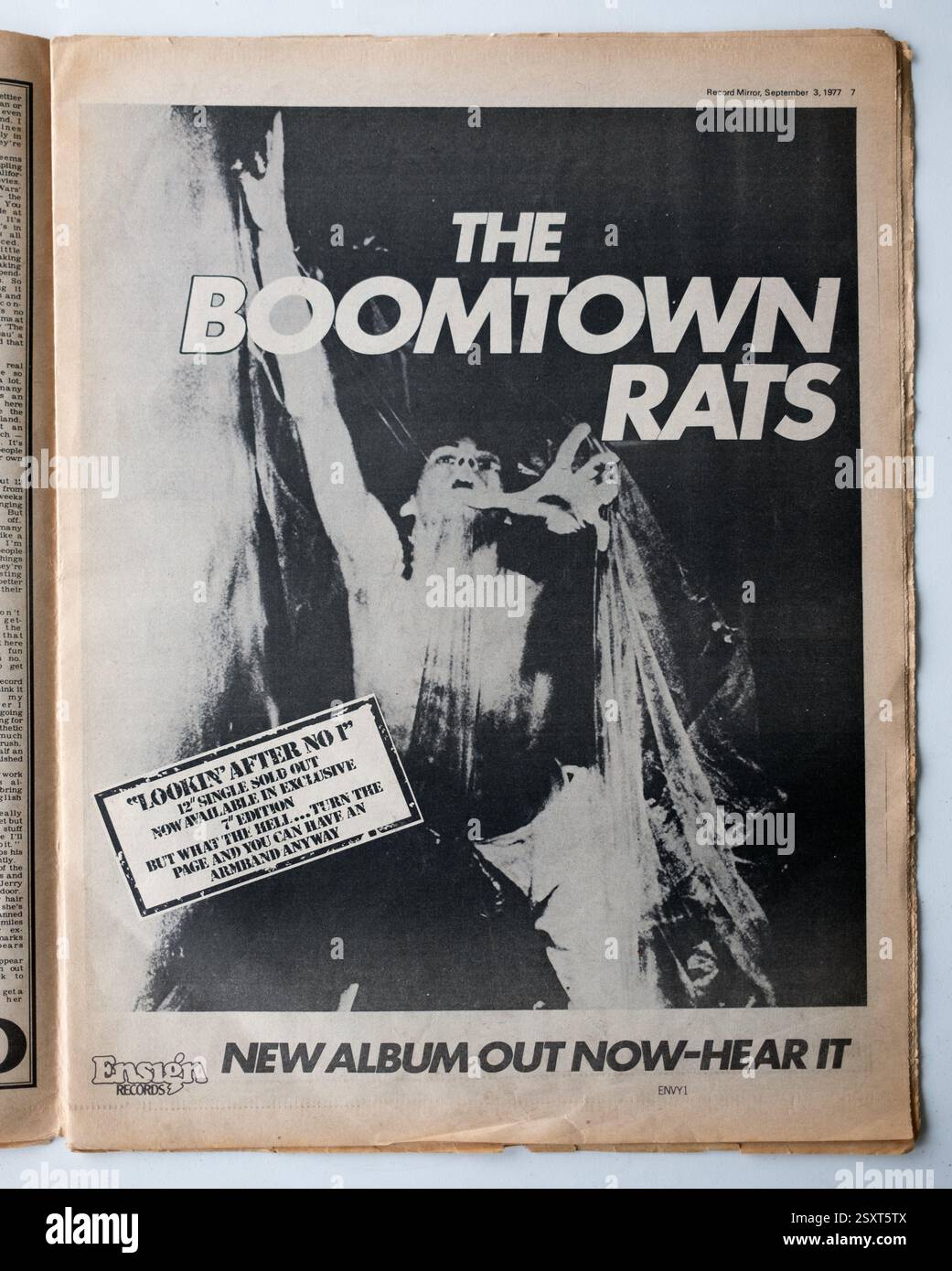 Advert in a Vintage 1970s Issue of the RECORD MIRROR Rock and Pop Music ...