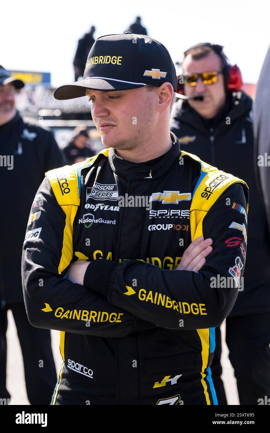 February 22, 2025-Hampton, GA: NASCAR Cup Series driver, JUSTIN HALEY ...
