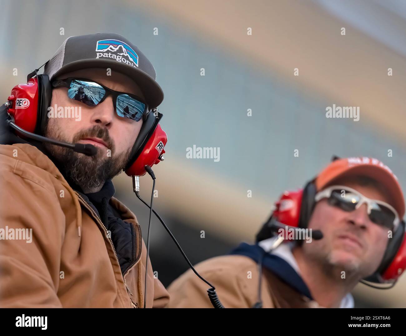 February 22, 2025-Hampton, GA: Fans watch their favorite drivers race ...