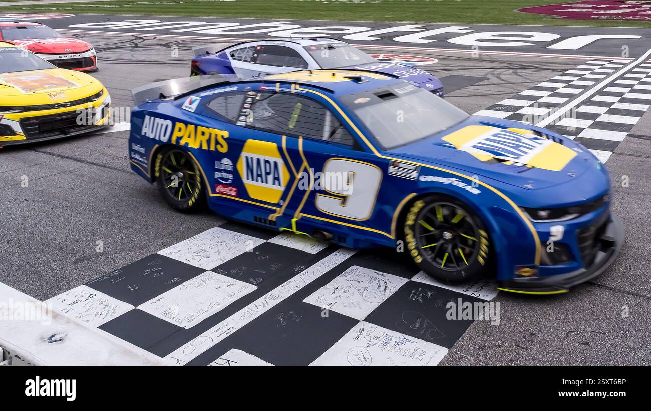 February 23, 2025-Hampton, GA: CHASE ELLIOTT (9) of Dawsonville, GA ...