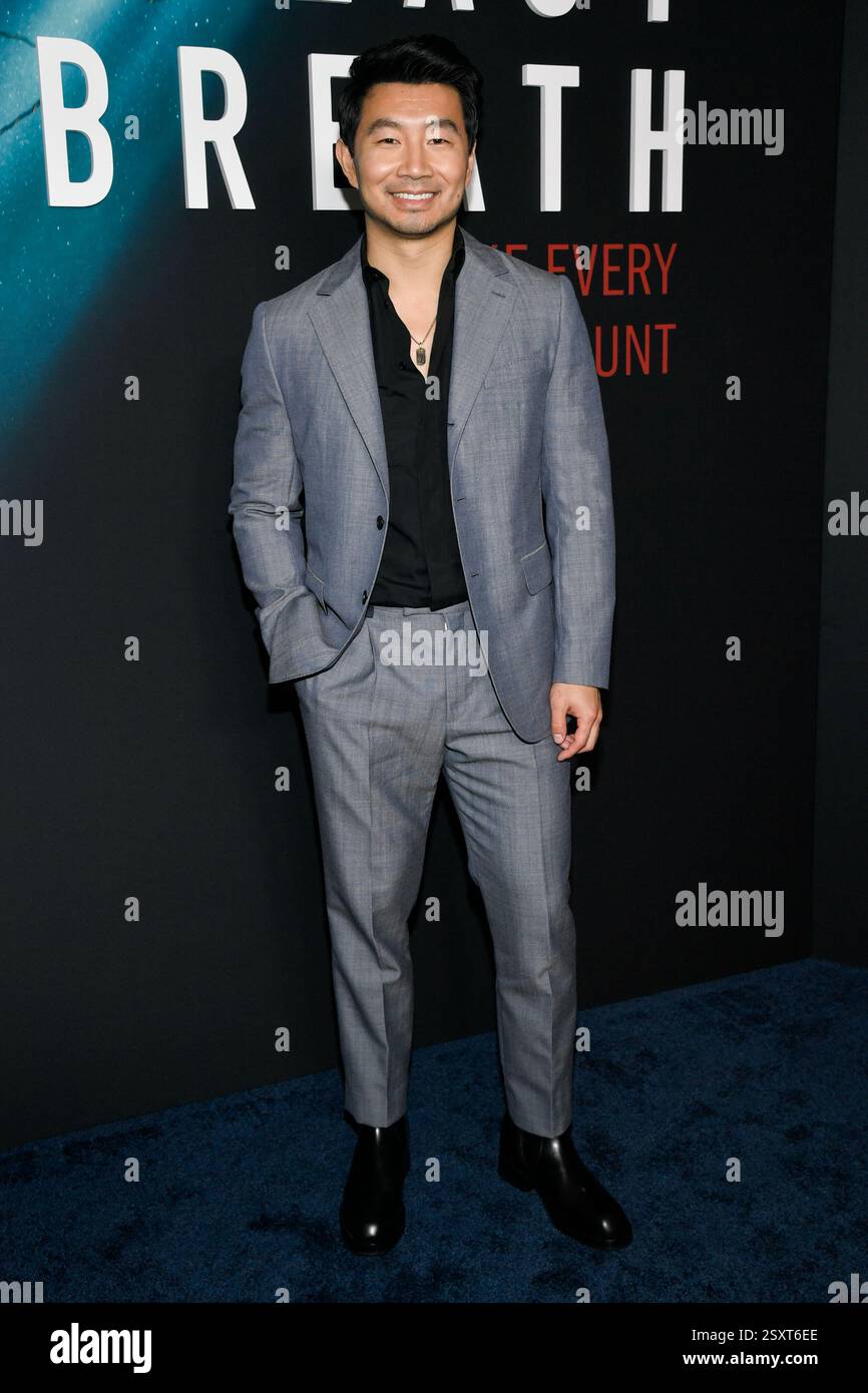 Simu Liu attends the premiere of Focus Features' "Last Breath" at AMC ...
