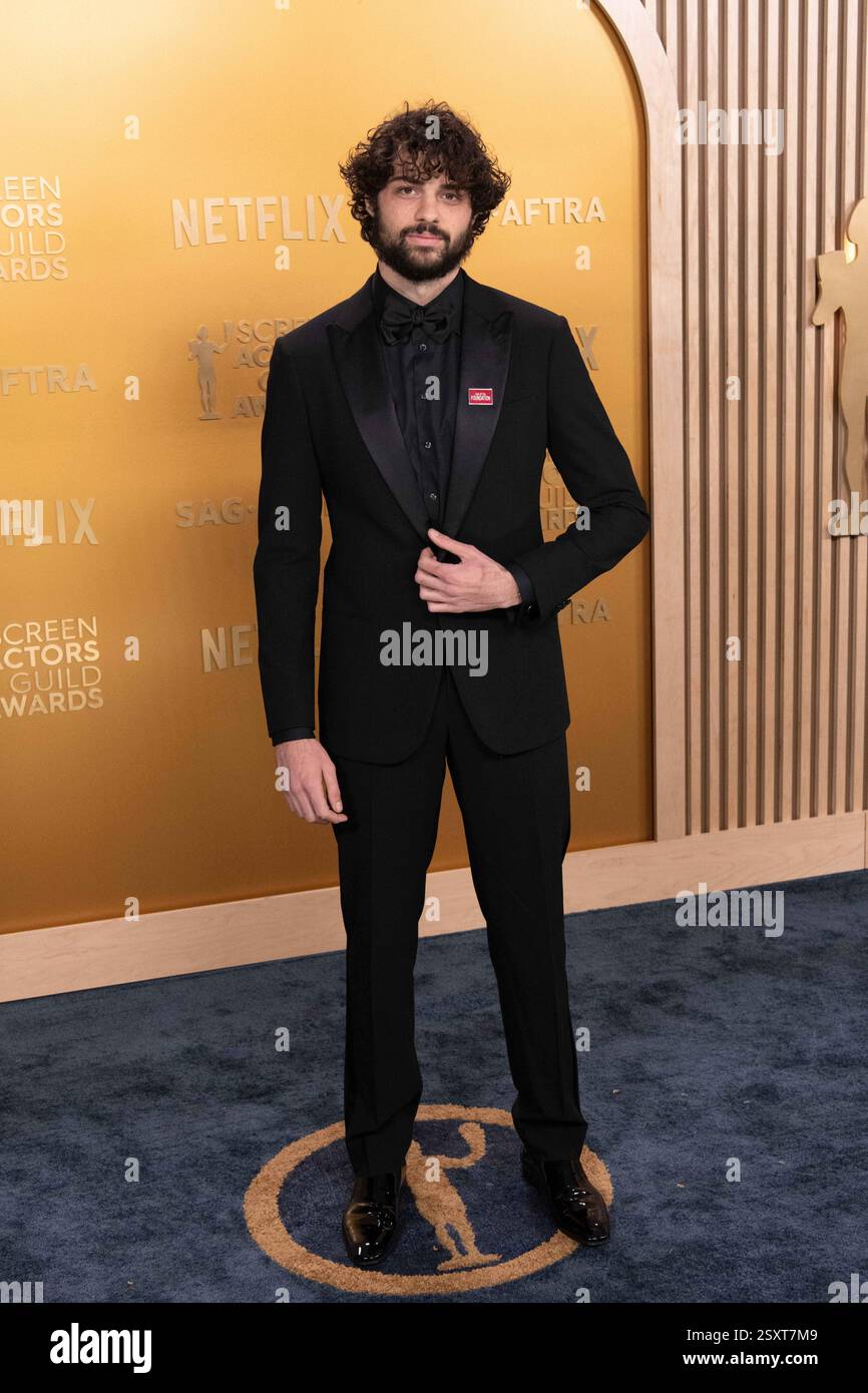 February 23, 2025, Los Angeles, California, USA: NOAH CENTINEO arrives ...