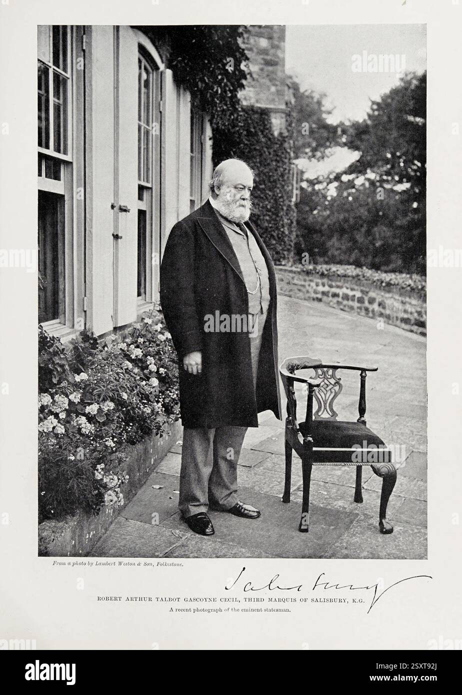 Sir Robert Arthur Talbot Gascoyne Cecil, Third Marquis of Salisbury. Archive Portrait ...