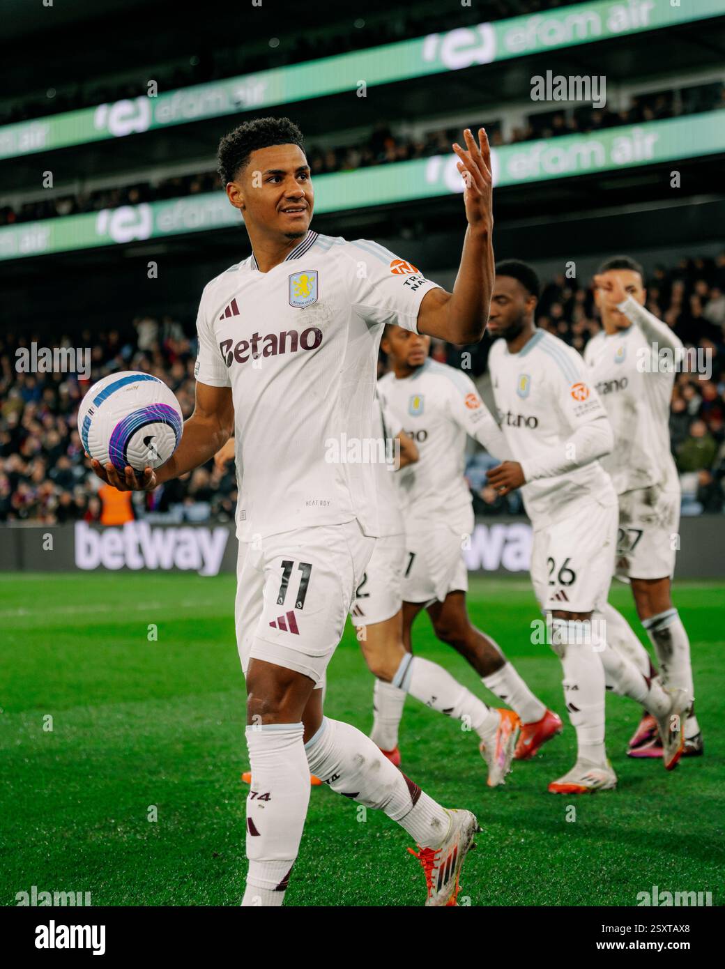 LONDON, ENGLAND - FEBRUARY 26: Ollie Watkins of Aston Villa during the ...