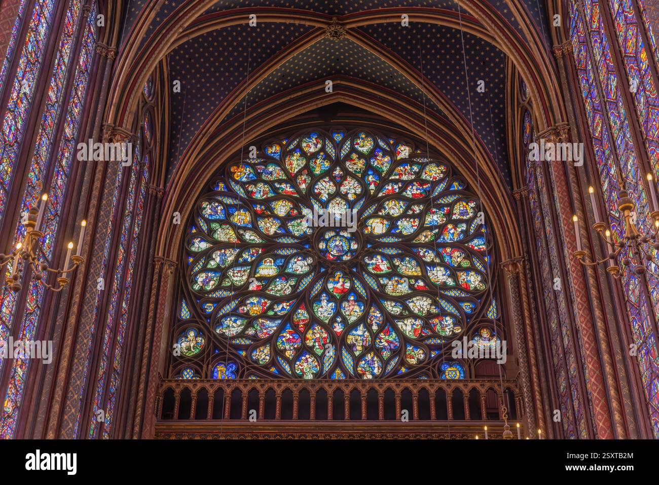 Beautiful rose window cathedral hi-res stock photography and images - Alamy