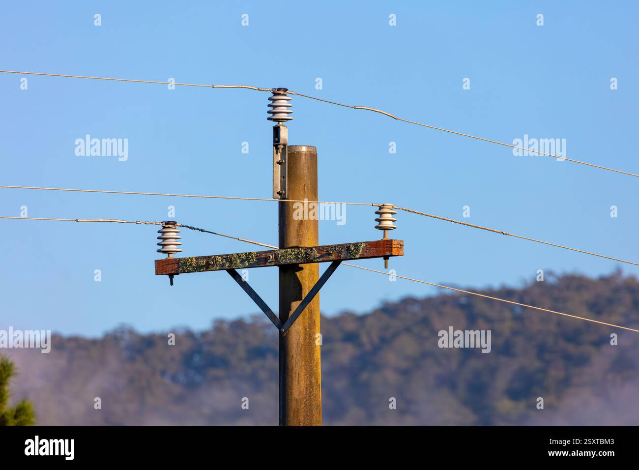 Photograph of the top section and associated cables and connectors of ...