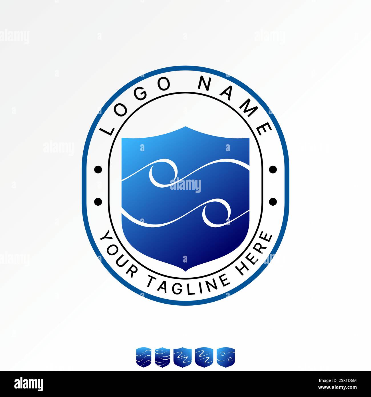 Logo design graphic concept creative premium vector stock image top sell badge shield circle ...