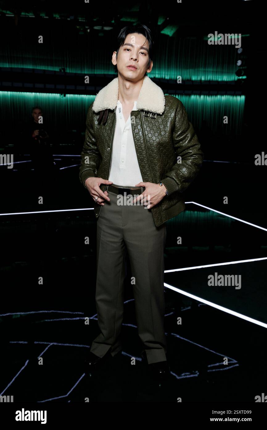 Milan, Italien. 25th Feb, 2025. Austin Lin attends GUCCI Autumn-Winter ...