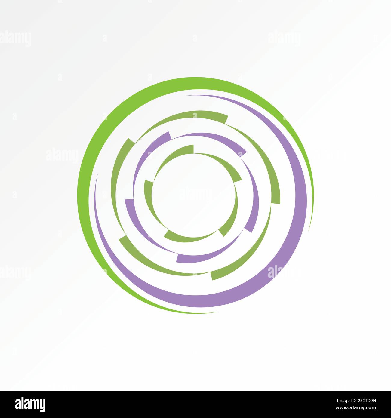 Logo design graphic concept creative premium vector stock image top sell circular circle swoosh ...