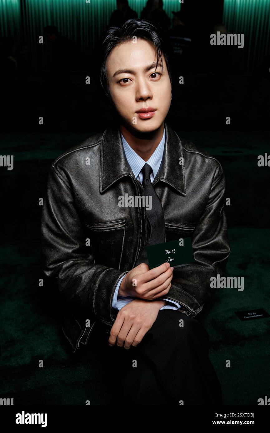 Milan, Italien. 25th Feb, 2025. Jin attends GUCCI Autumn-Winter 2025 ...