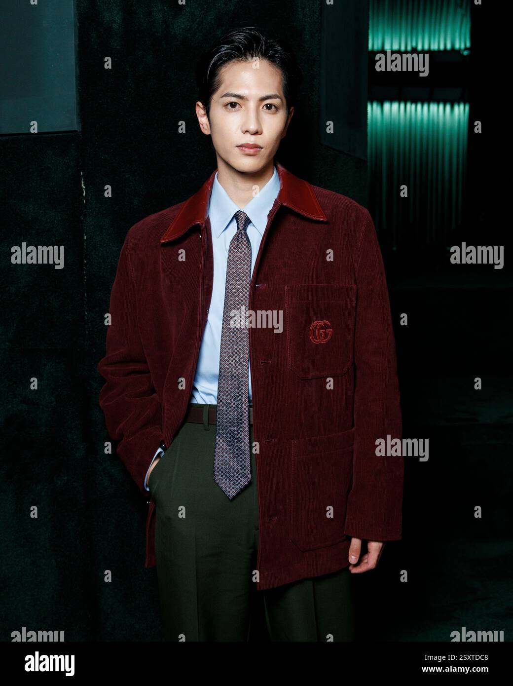 Jun Shison attends GUCCI Autumn-Winter 2025 runway during Milan Fashion ...