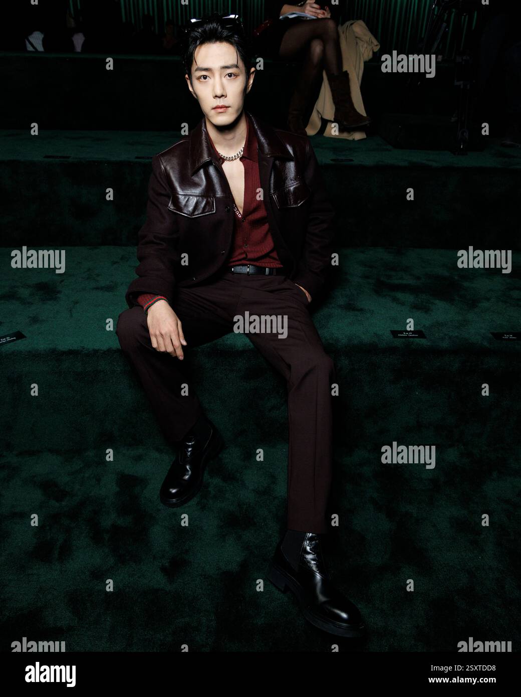 Xiao Zhan attends GUCCI Autumn-Winter 2025 runway during Milan Fashion ...