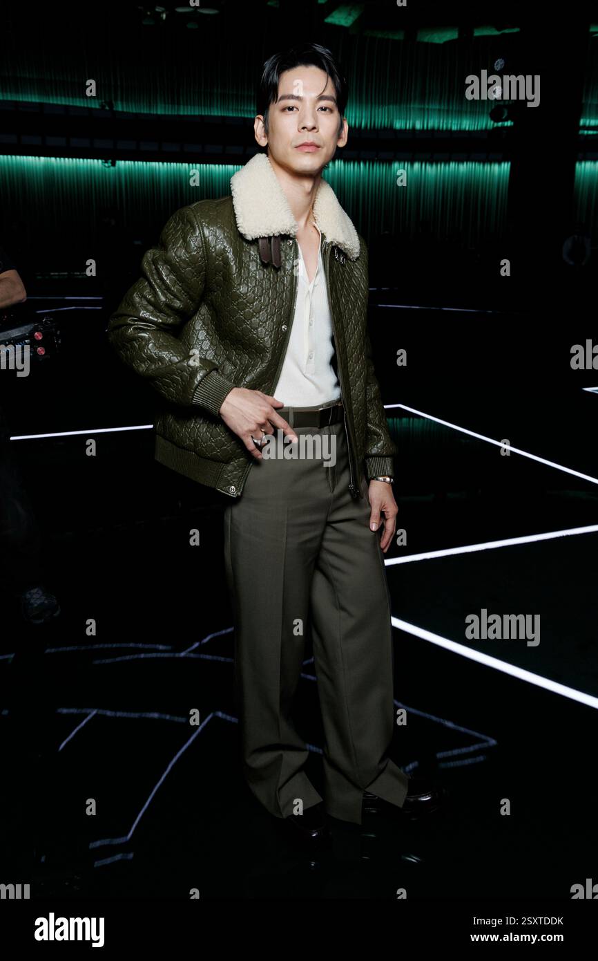Milan, Italien. 25th Feb, 2025. Austin Lin attends GUCCI Autumn-Winter ...