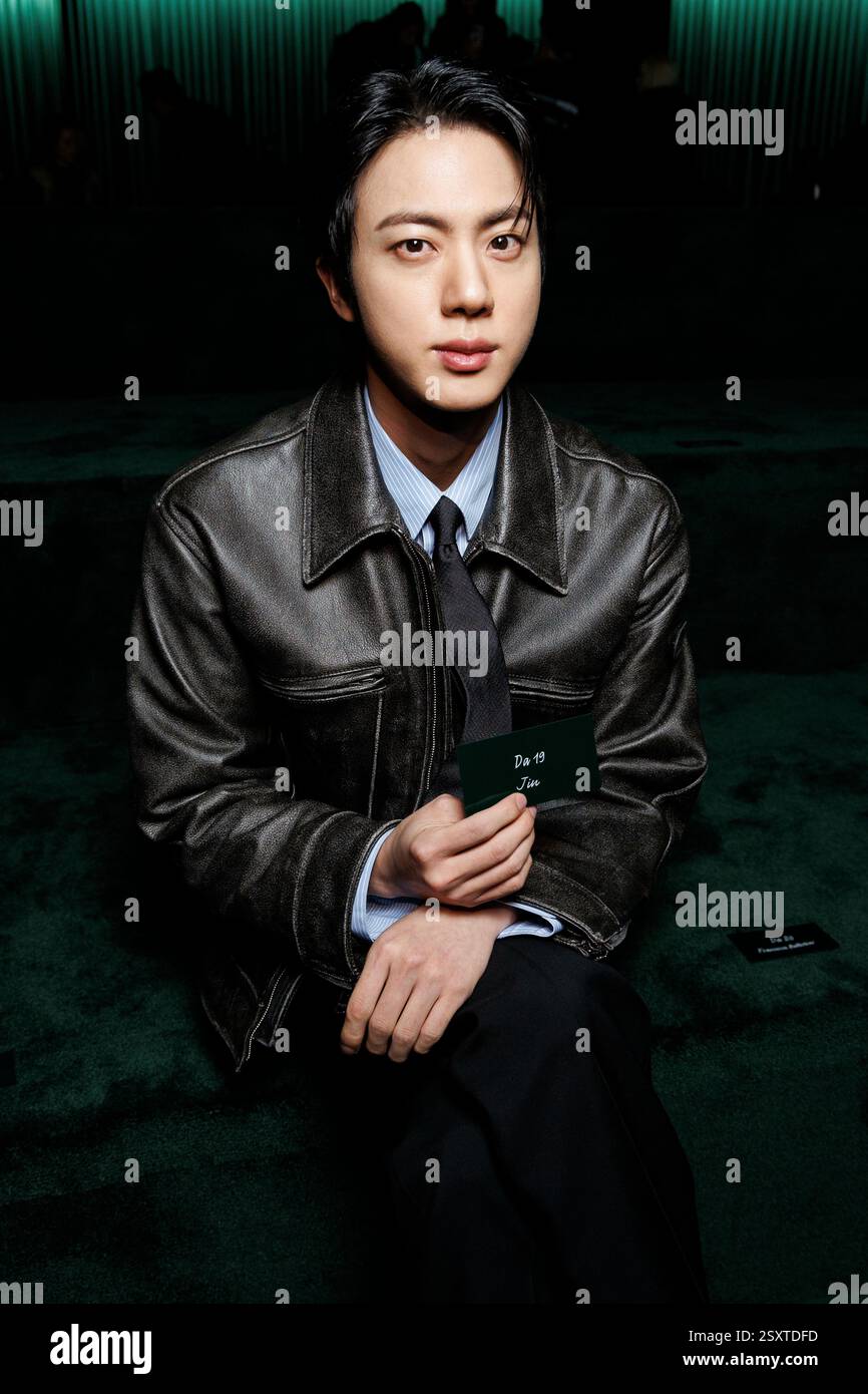 Milan, Italien. 25th Feb, 2025. Jin attends GUCCI Autumn-Winter 2025 ...