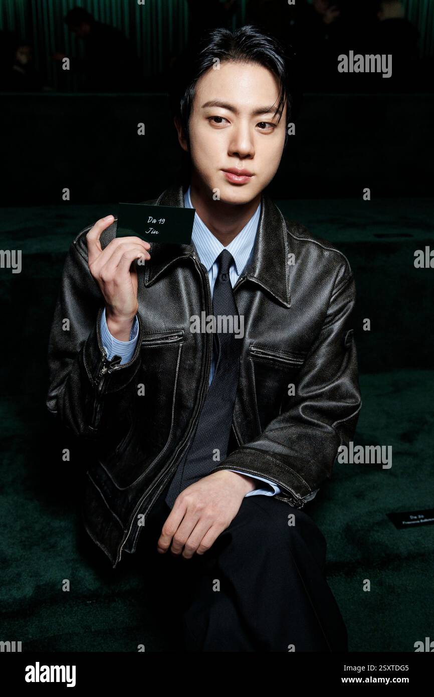 Milan, Italien. 25th Feb, 2025. Jin attends GUCCI Autumn-Winter 2025 ...