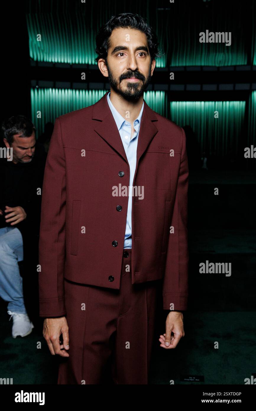 Milan, Italien. 25th Feb, 2025. Dev Patel attends GUCCI Autumn-Winter ...