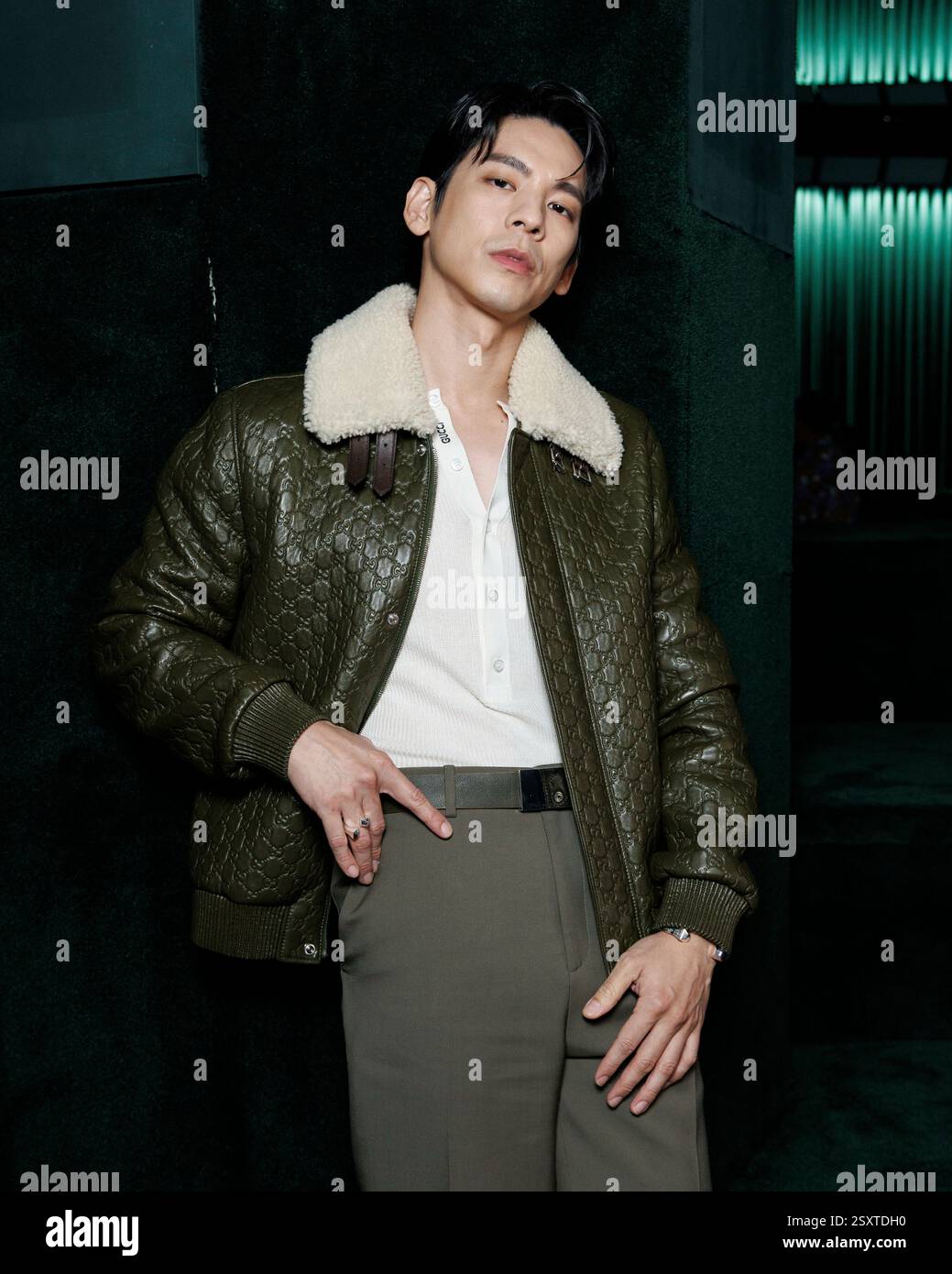 Austin Lin attends GUCCI Autumn-Winter 2025 runway during Milan Fashion ...