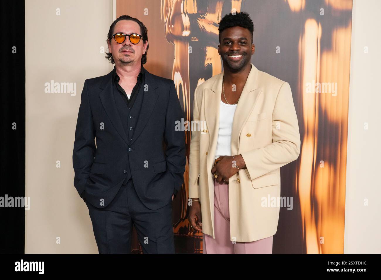 Adrian Quesada, left, and Abraham Alexander arrive at the Oscars ...