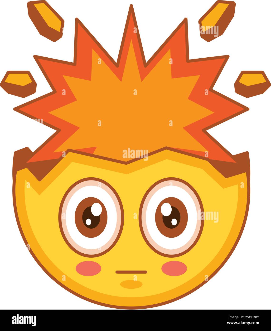 Mind Blown Extreme Shock Emoji Cartoon Stock Vector Image & Art - Alamy