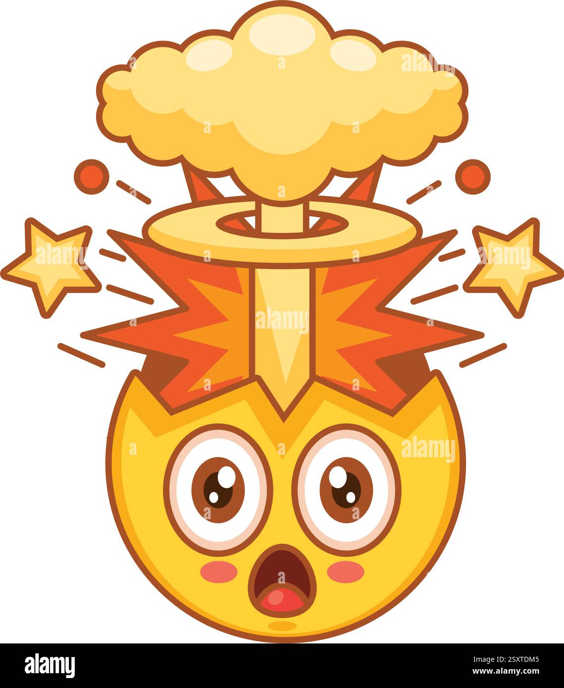 Cartoon explosion visual effect Cut Out Stock Images & Pictures - Alamy