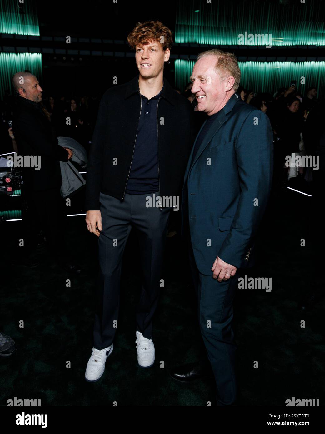 Milan, Italien. 25th Feb, 2025. Jannik Sinner and Franvßois-Henri ...