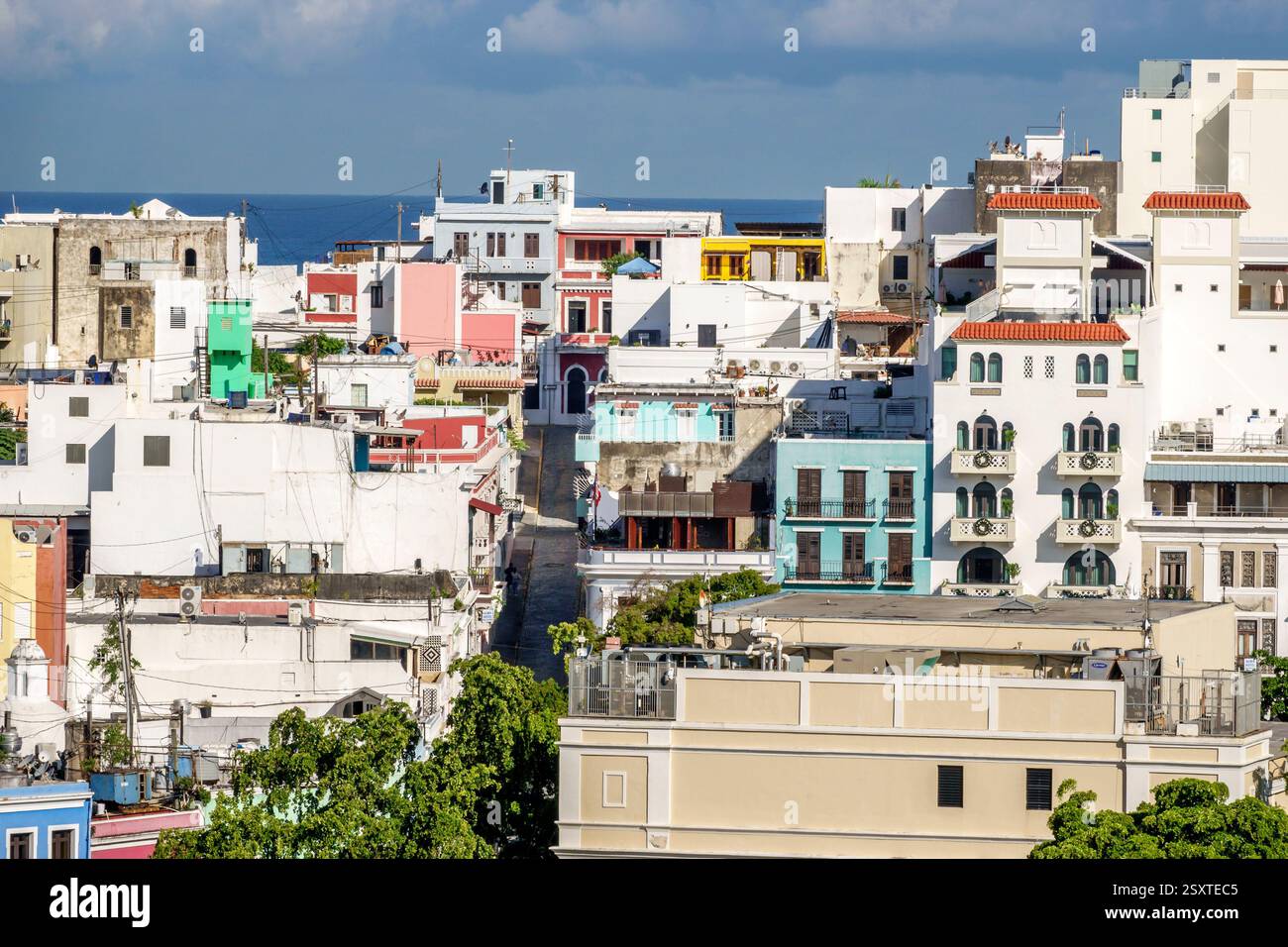 San Juan Puerto Rico,Viejo Old San Juan,residential apartment buildings ...