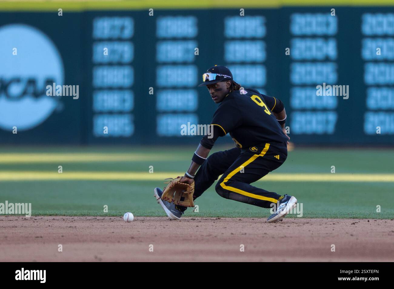 February 25, 2025: Keanu Jacobs-Guishard (9) Grambling infielder ...