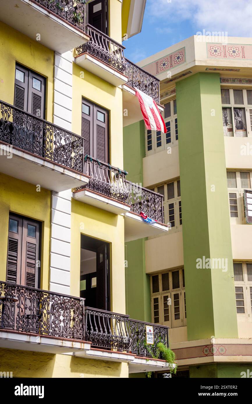 San Juan Puerto Rico,Viejo Old San Juan,Calle Tetuan,green Art Deco ...