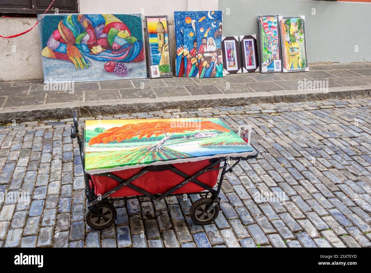 San Juan Puerto Rico,Viejo Old San Juan,Calle Cristo,sidewalk street ...
