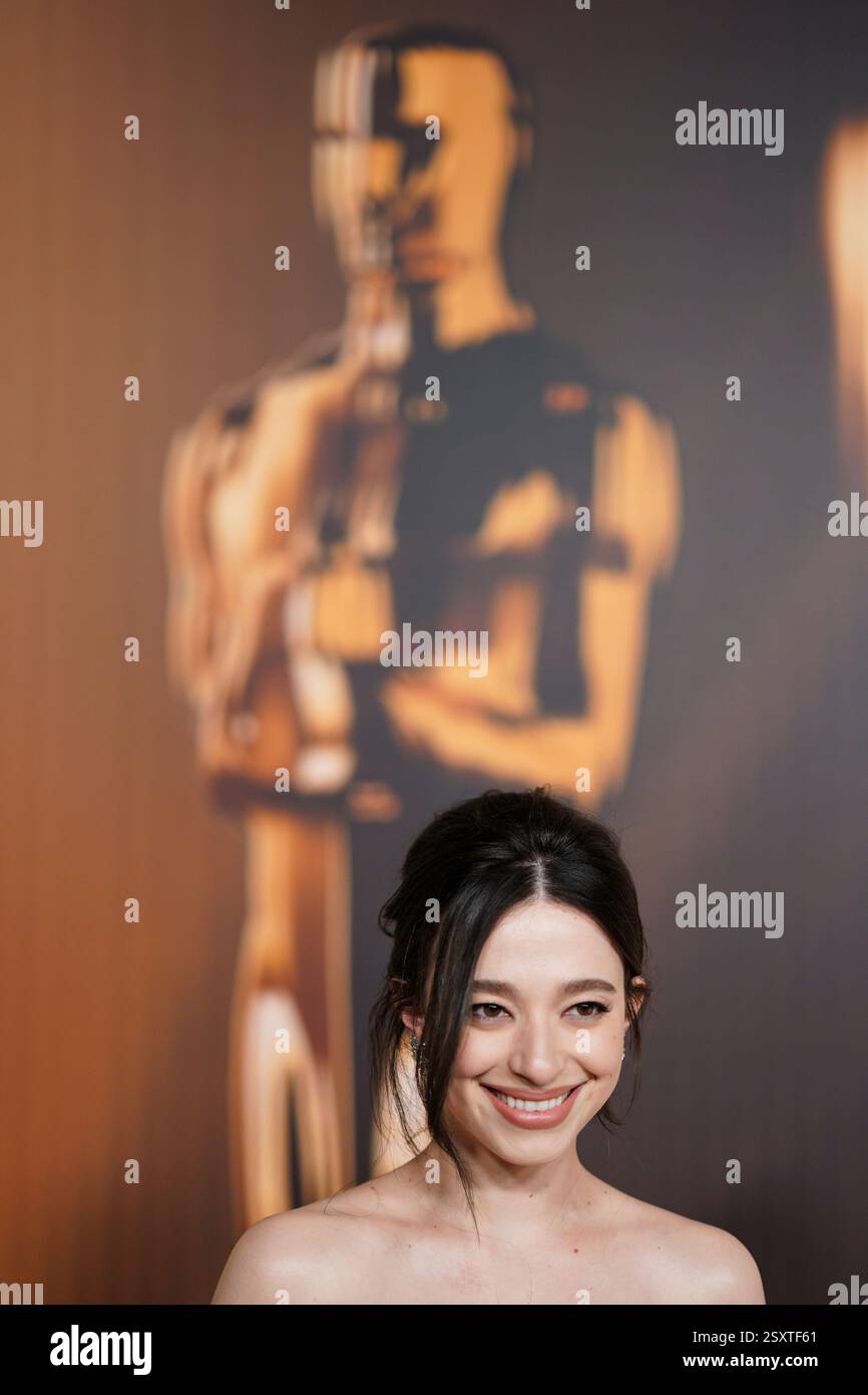 Mikey Madison arrives at the Oscars Nominees Dinner on Tuesday, Feb. 25 ...