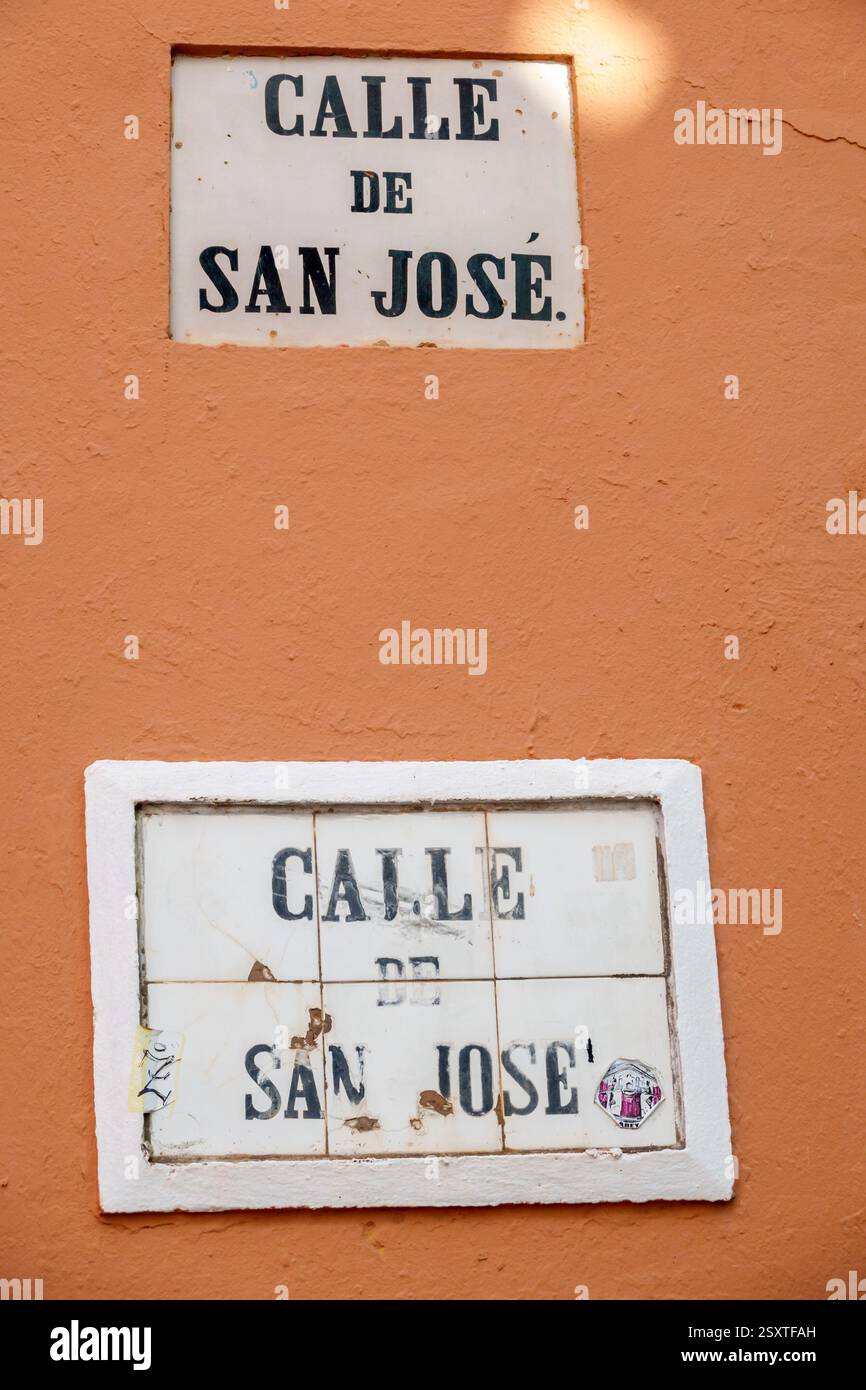San Juan Puerto Rico,Viejo Old San Juan,Calle de San Jose,street sign ...