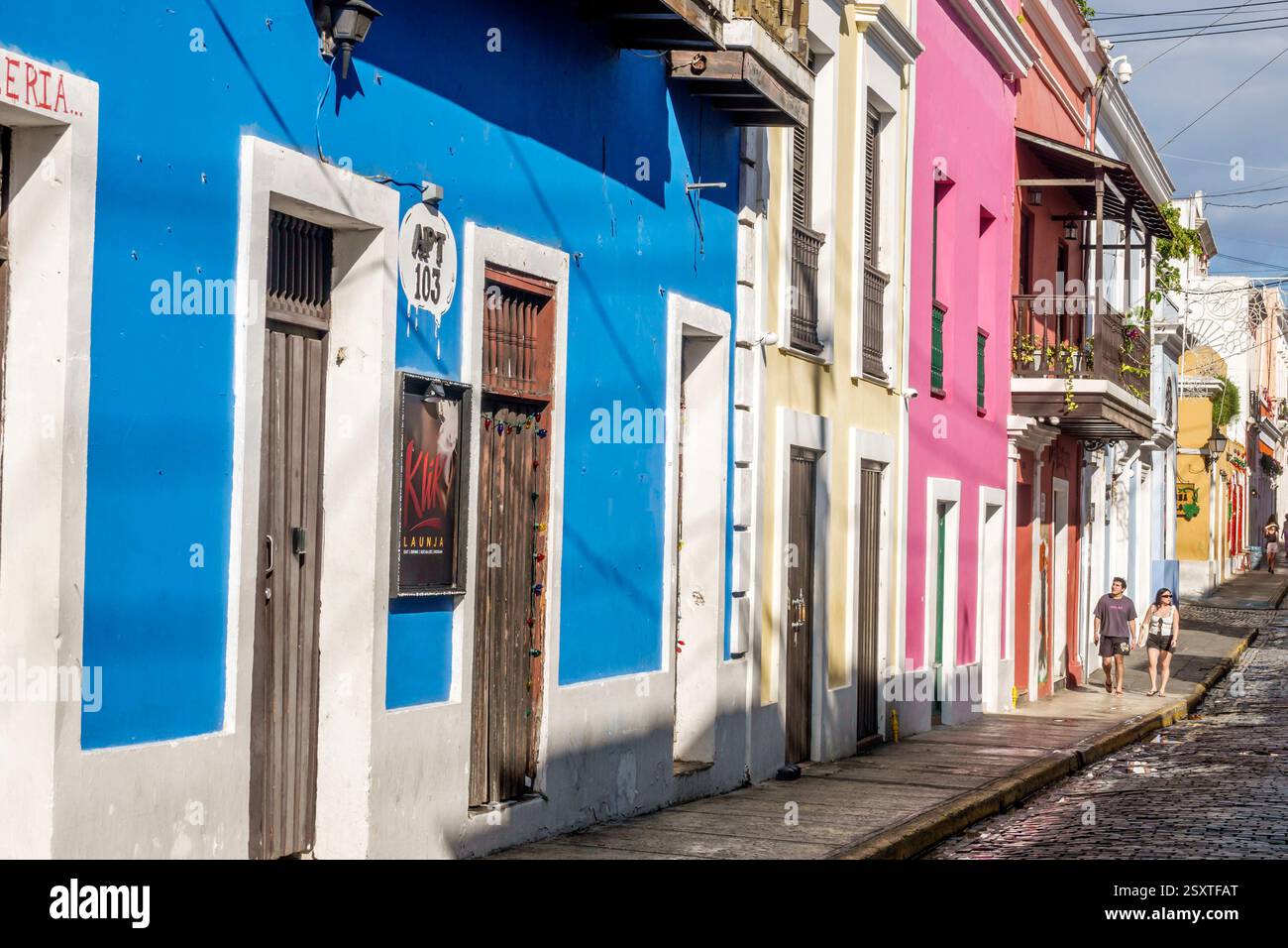 San Juan Puerto Rico,Viejo Old San Juan,Calle de San Jose,colorful ...