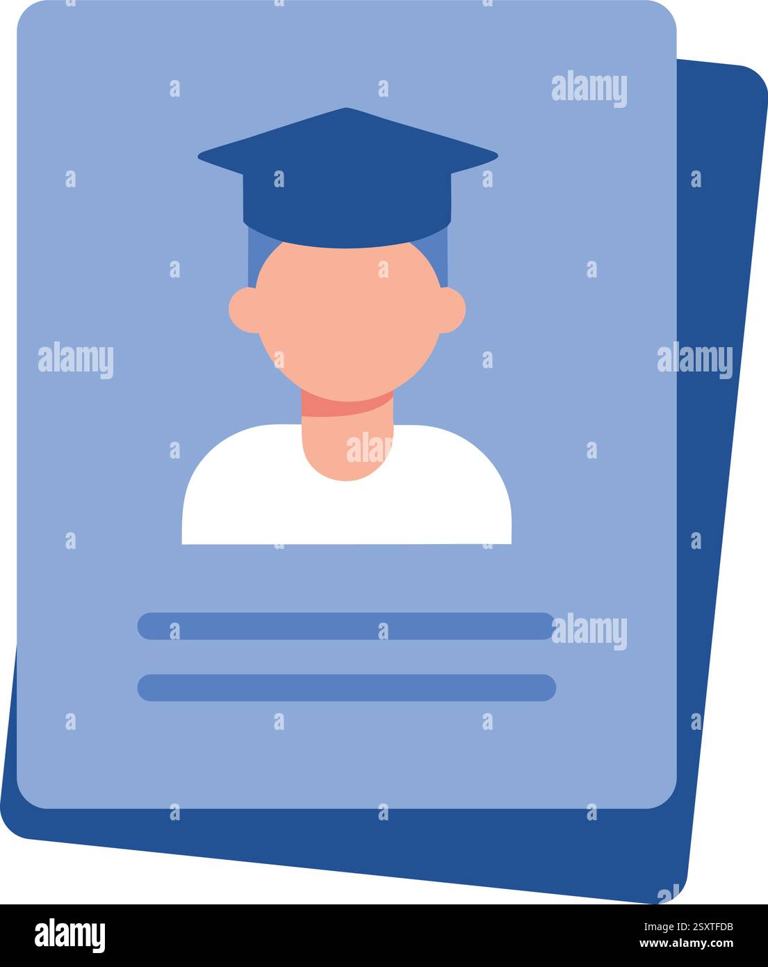 Student Visa Document Graduation Stock Vector Image & Art - Alamy