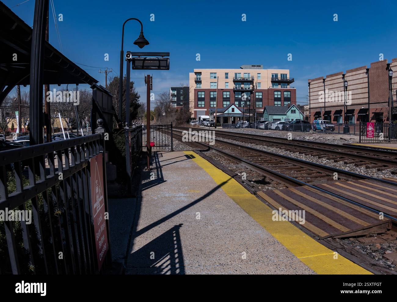 Suburban train on track hi-res stock photography and images - Alamy