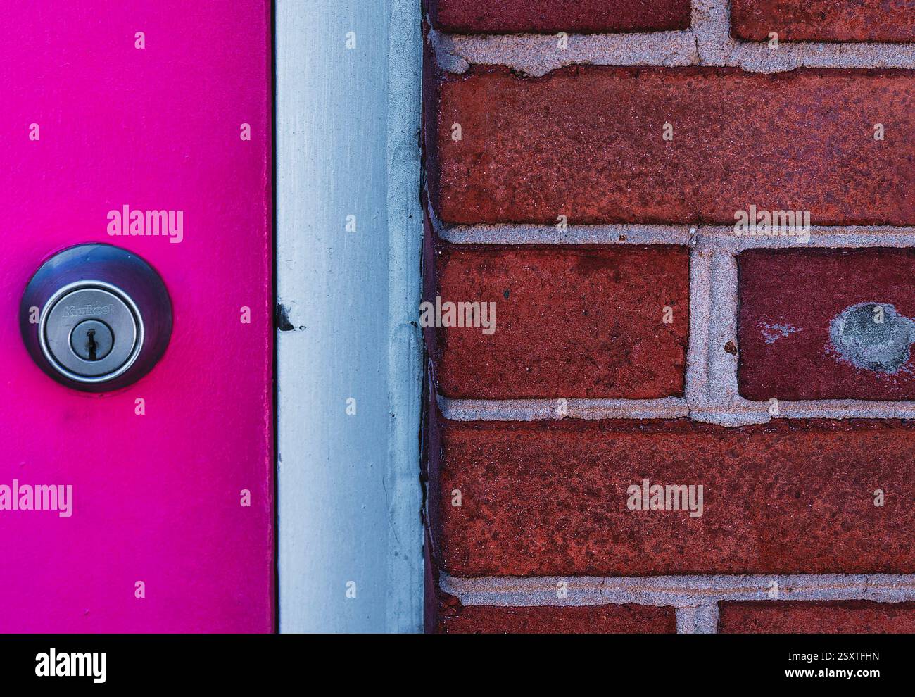 A close up view of the door to a shop Stock Photo - Alamy