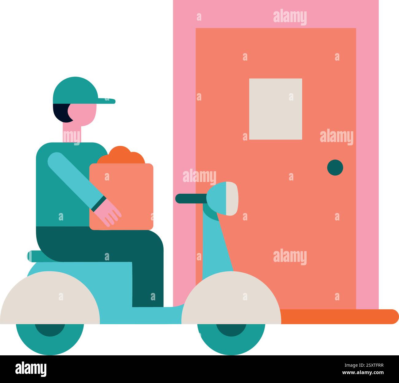 Special Delivery Doorstep Package Shipping Stock Vector Image & Art - Alamy