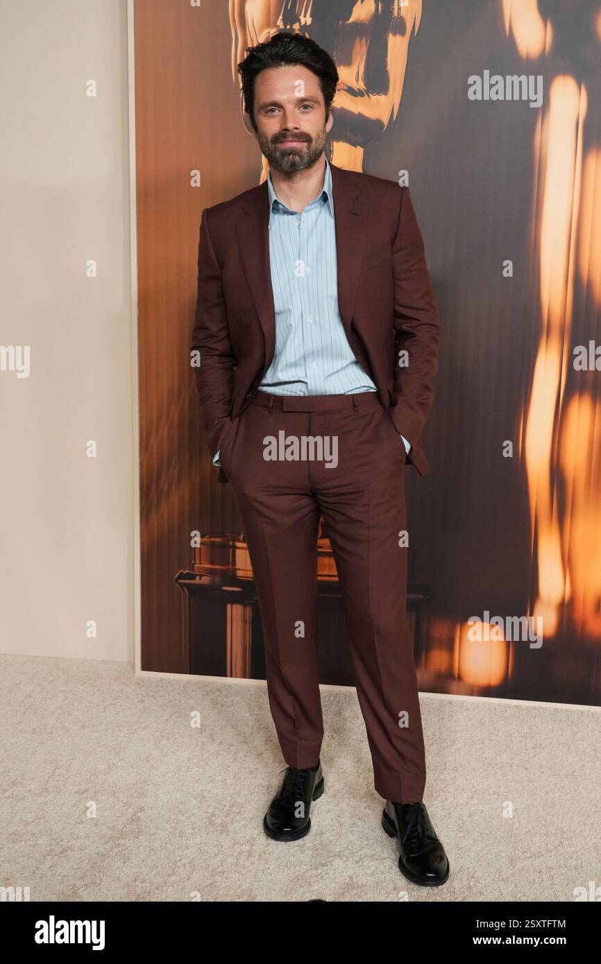 Sebastian Stan arrives at the Oscars Nominees Dinner on Tuesday, Feb ...