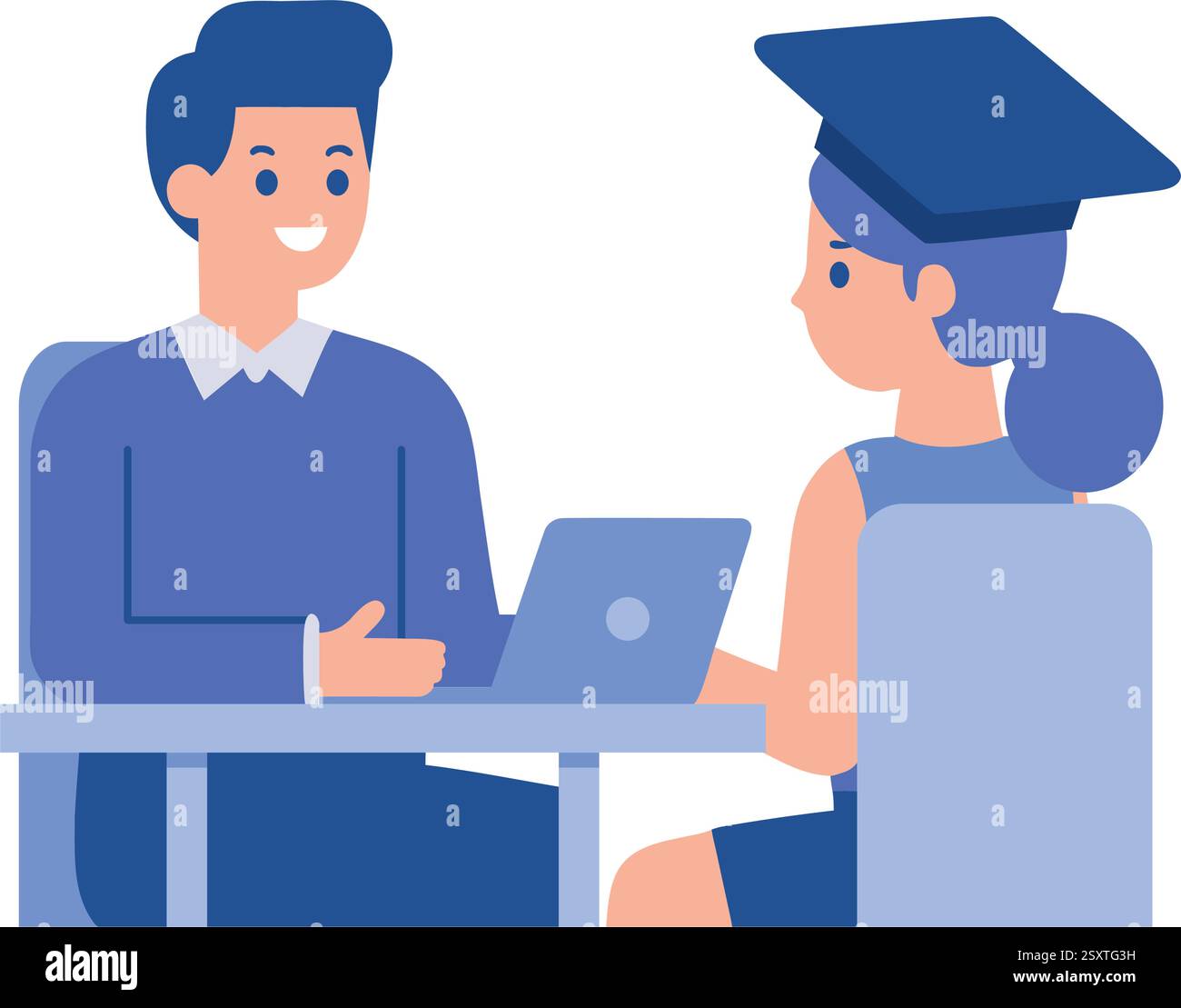 Visa interview Stock Vector Images - Alamy