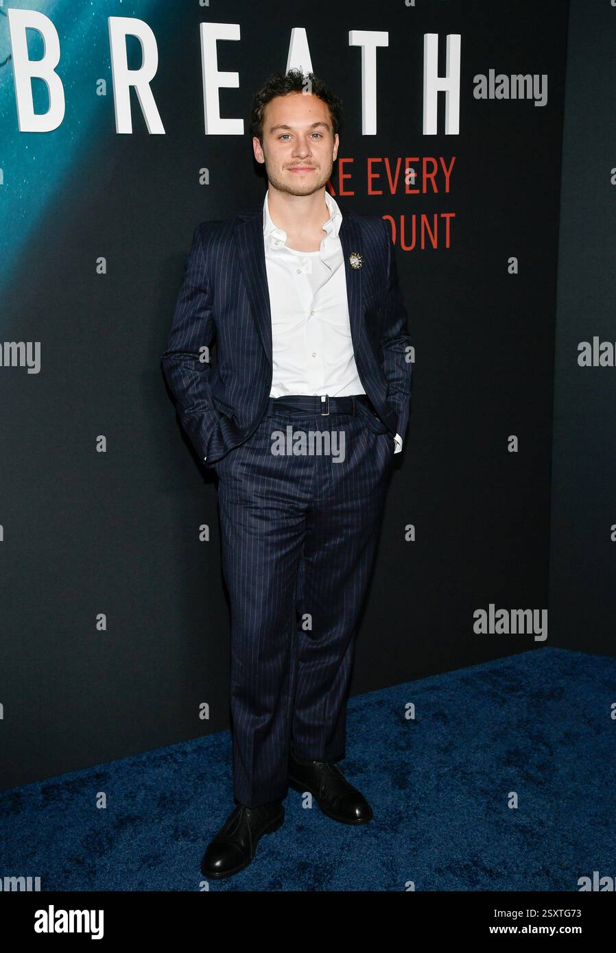 Finn Cole attends the premiere of Focus Features' "Last Breath" at AMC ...