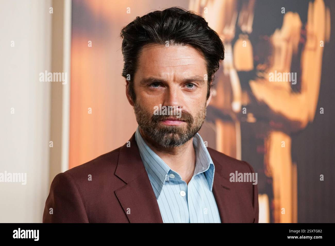 Sebastian Stan arrives at the Oscars Nominees Dinner on Tuesday, Feb. 25, 2025, at the Academy ...