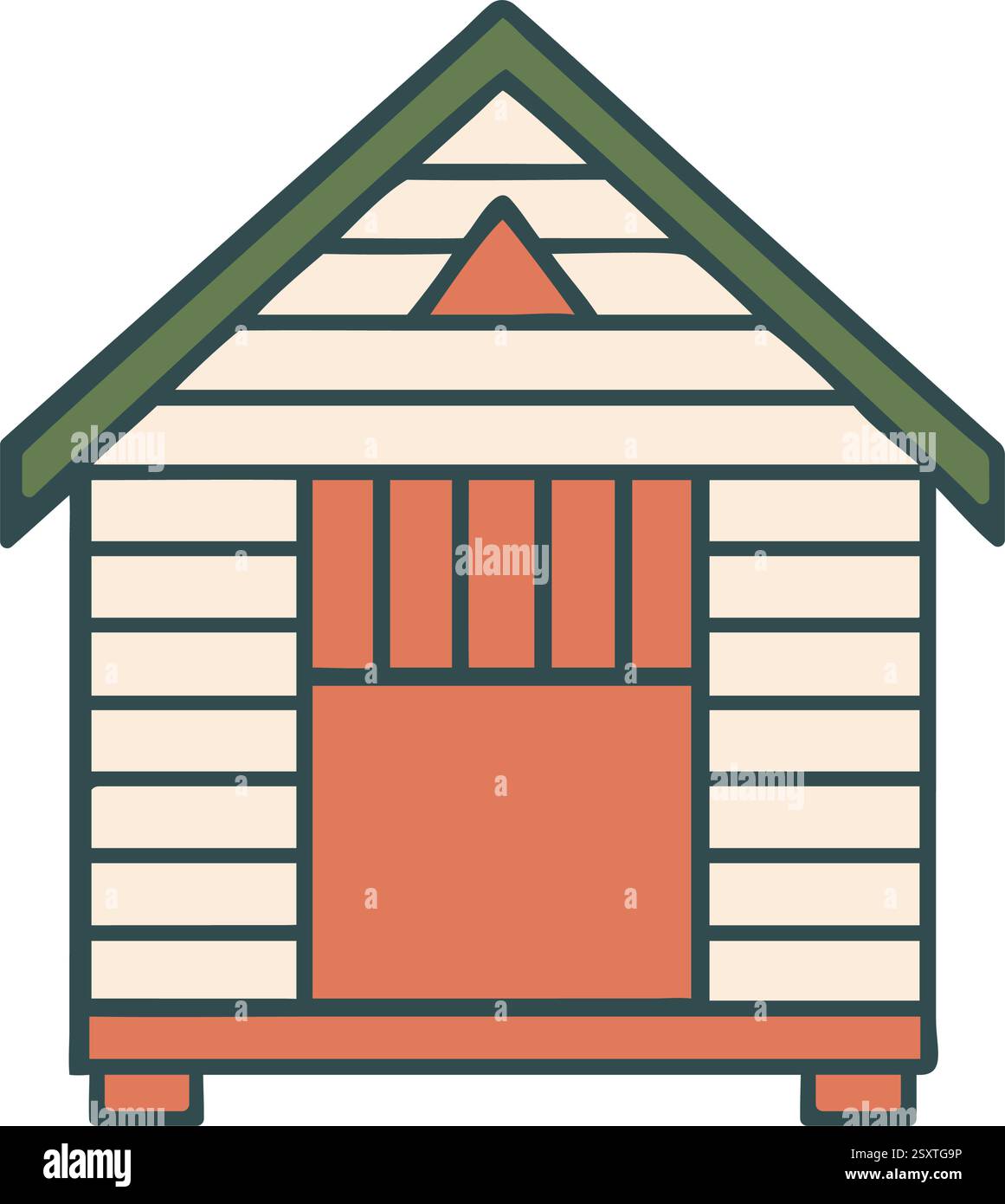 Traditional wooden shed Stock Vector Images - Alamy