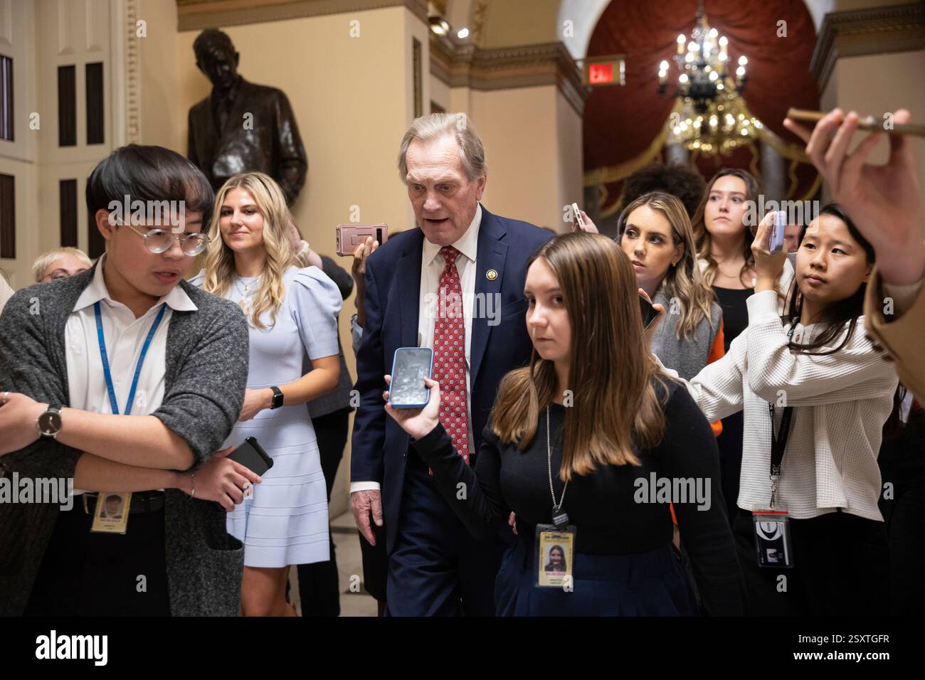 Rep. Mike Simpson (R-Idaho) speaks with reporters at the U.S. Capitol ...