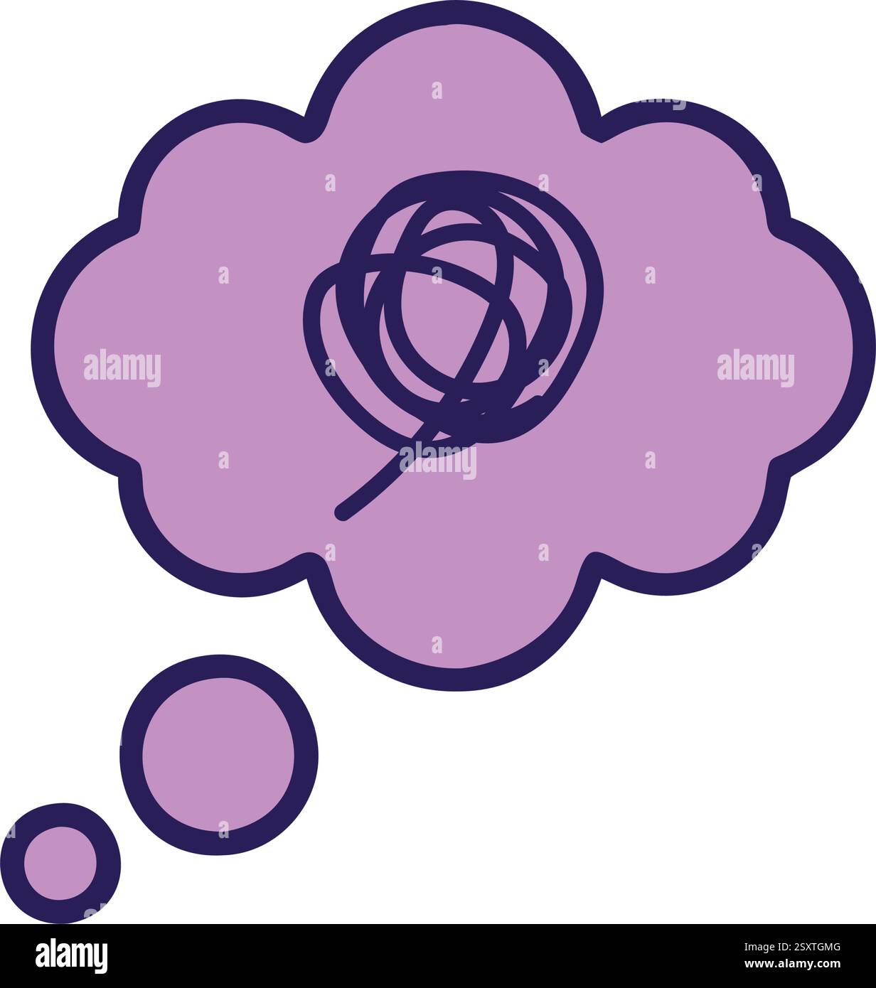 Mental Health Overthinking Concept Icon Stock Vector Image & Art - Alamy