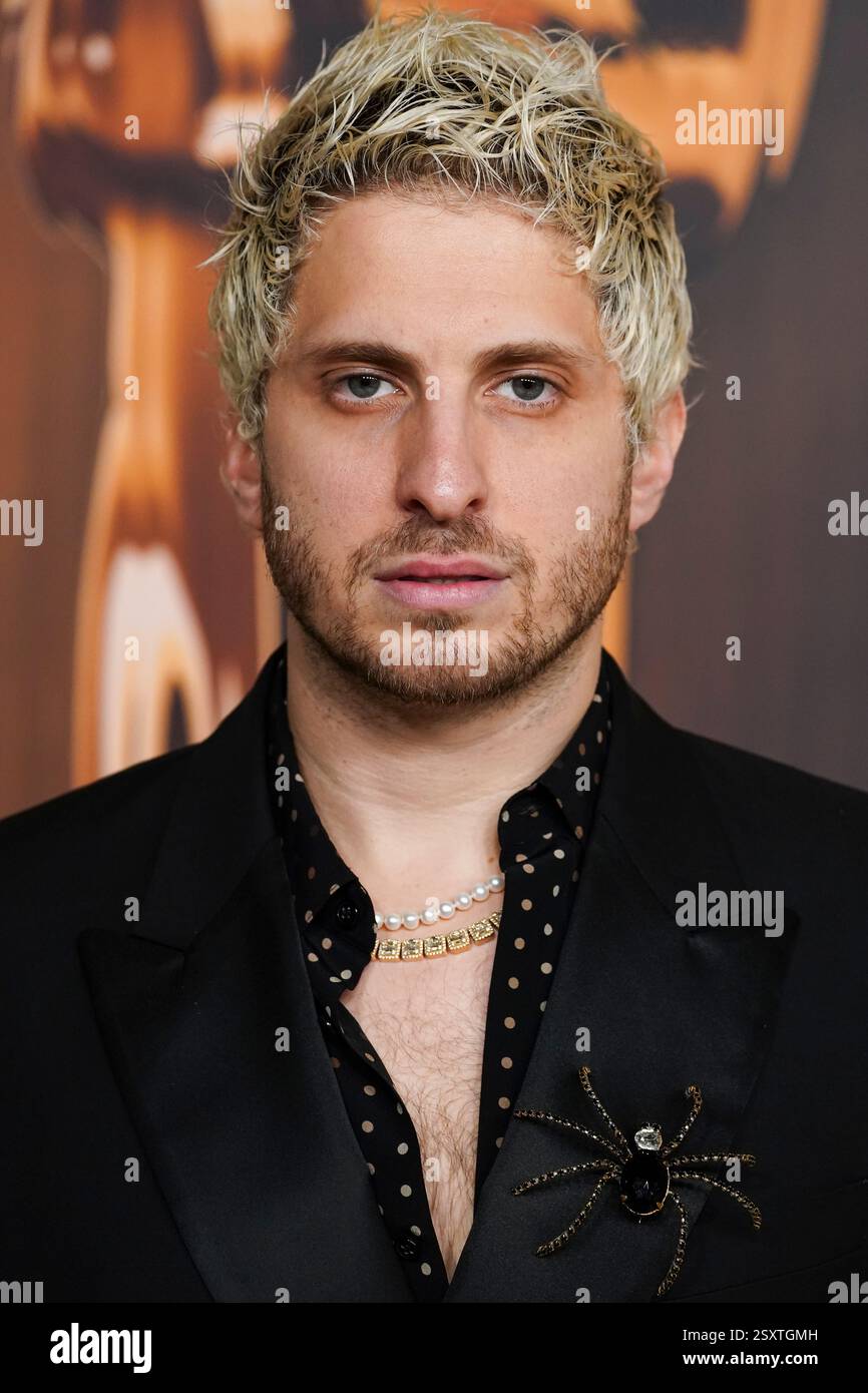 Andrew Watt arrives at the Oscars Nominees Dinner on Tuesday, Feb. 25, 2025, at the Academy ...