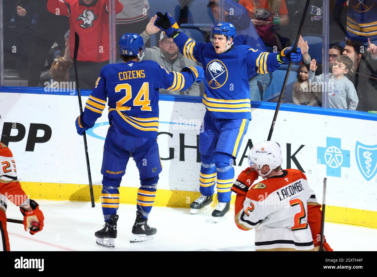 Buffalo Sabres defenseman Henri Jokiharju celebrates his goal with ...