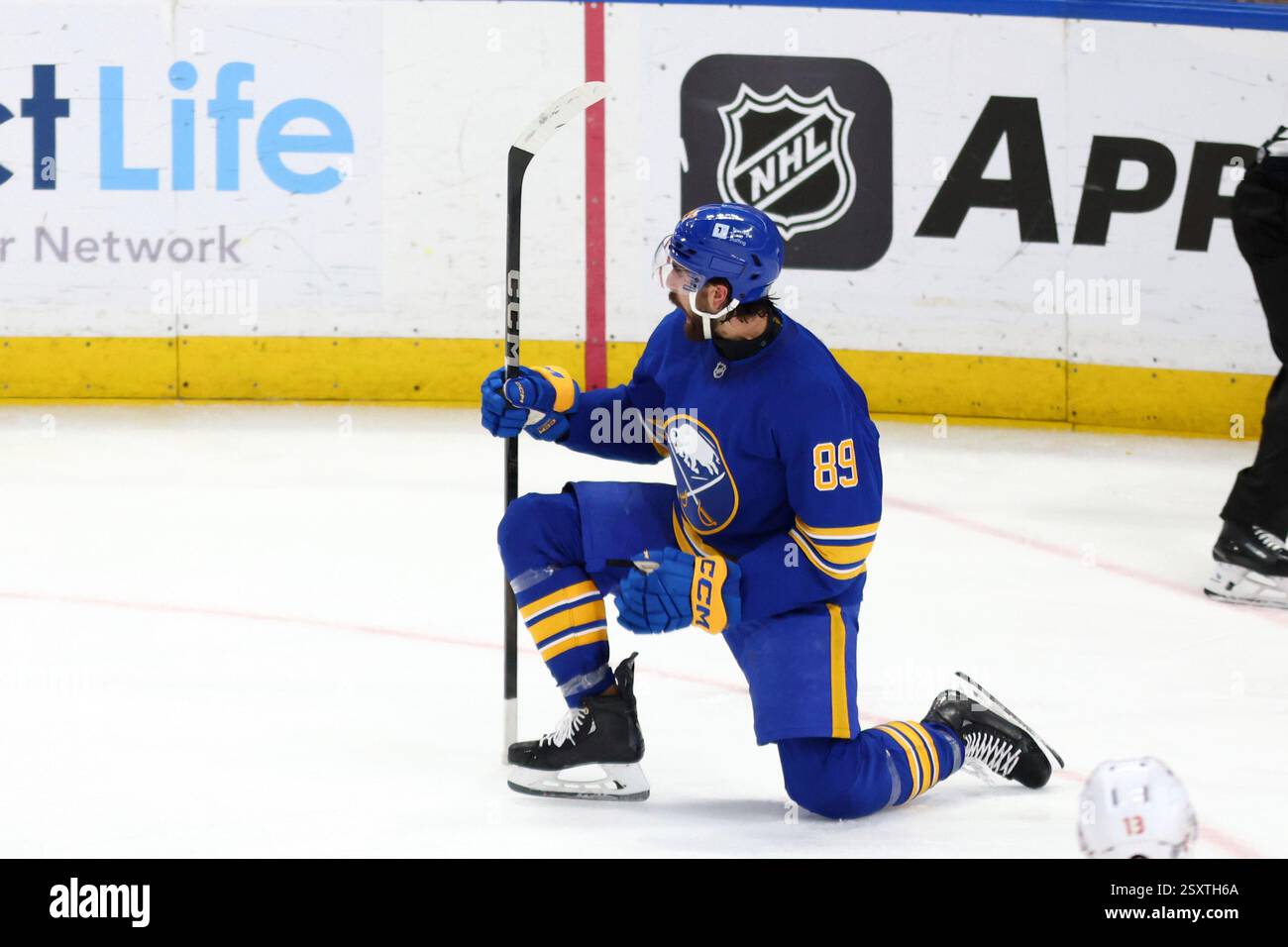 Buffalo Sabres right wing Alex Tuch celebrates his goal during the ...