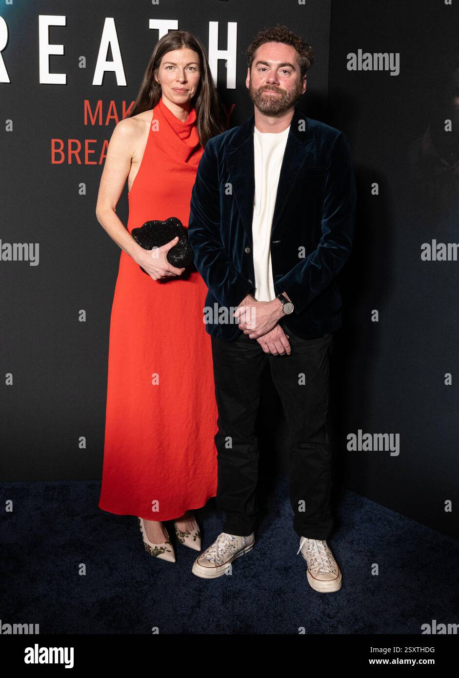 New York, United States. 25th Feb, 2025. Mitchell LaFortune (R) attends ...